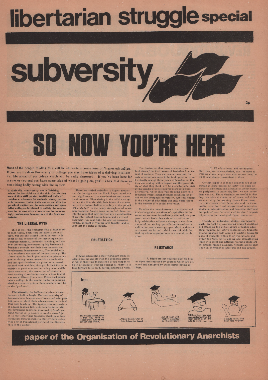 Libertarian Struggle Special: Subversity (1973) | libcom.org